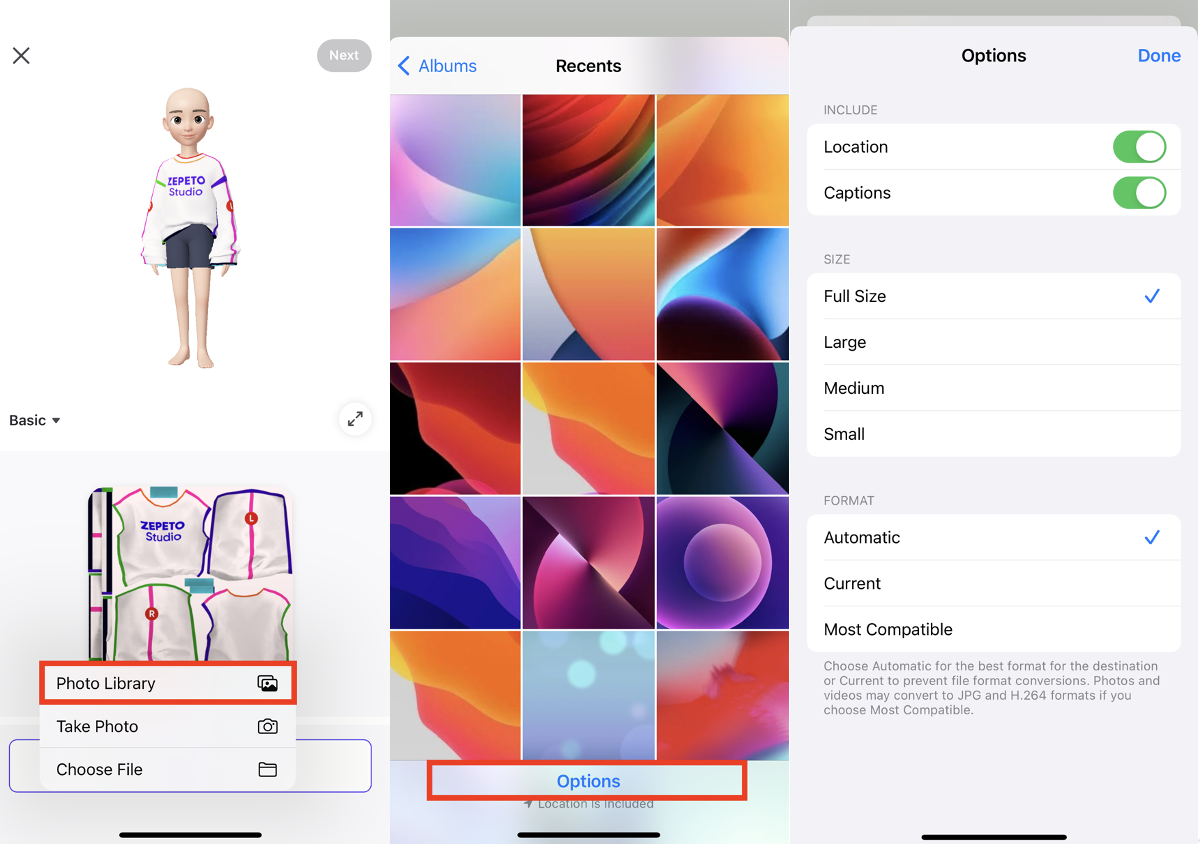 [Studio -Item] (iOS) There is no button to resize images when creating 2D items. – ZEPETO