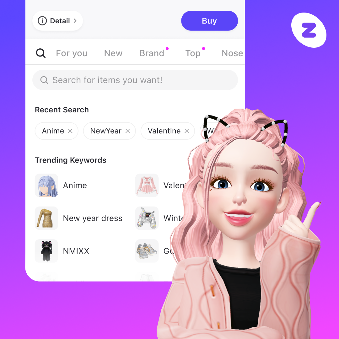 [ข่าวอัปเดต] ตรวจสอบคำค้นหายอดนิยมและพบกับไอเทมที่มีการค้นหามากที่สุดในขณะนี้ – ZEPETO